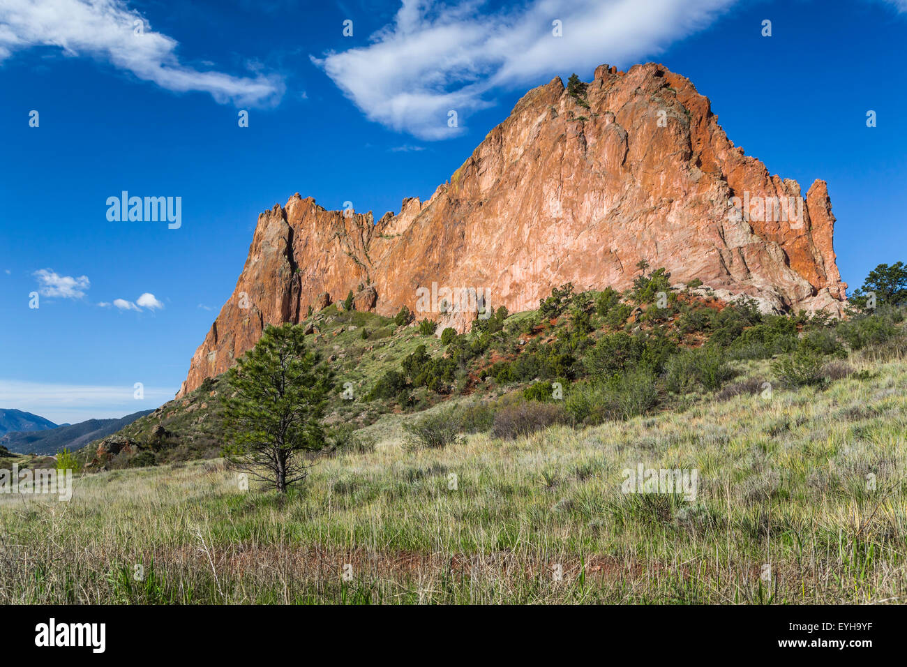 The rock formations in the Garden of the Gods National Natural Landmark ...