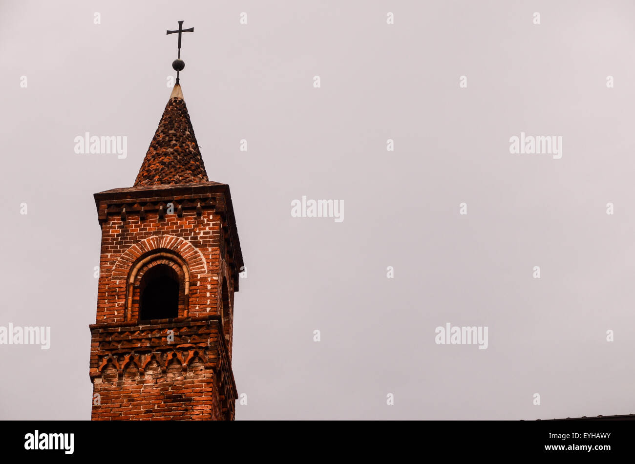 Typical Gothic Belfry Church Tower Stock Photo - Alamy