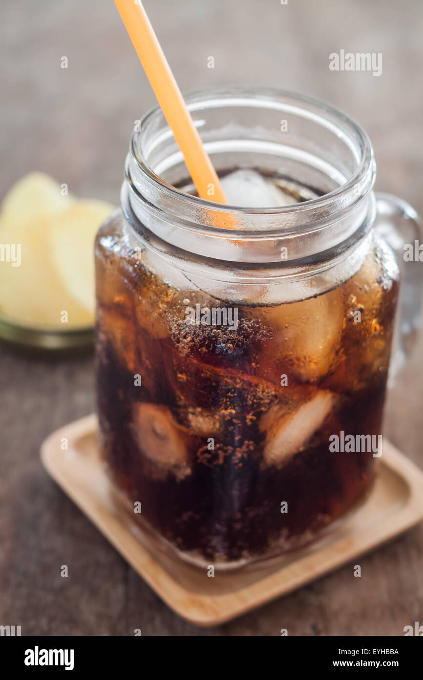 Iced cola with potato chips, stock photo Stock Photo - Alamy