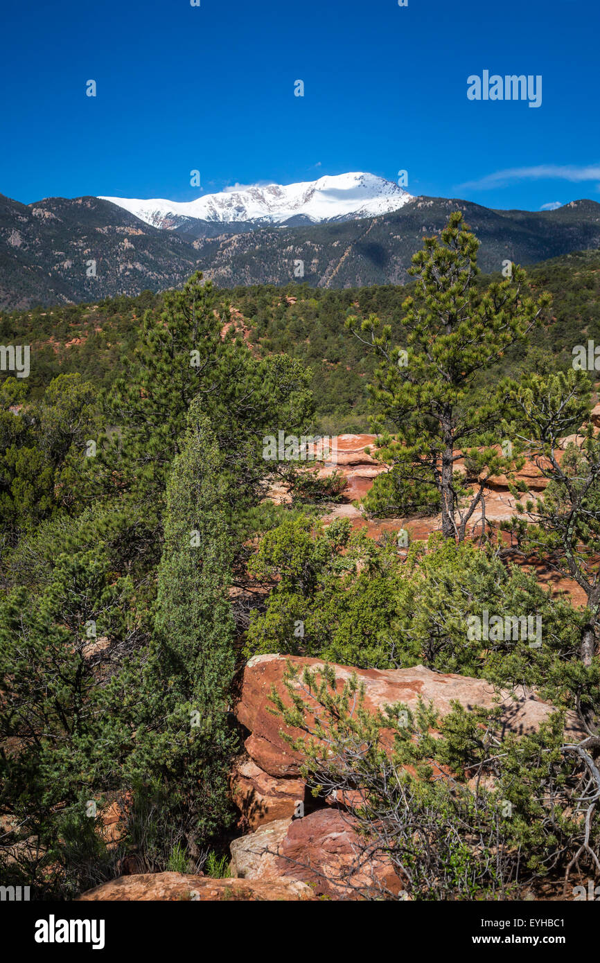The rock formations of Garden of the Gods National Natural Landmark and ...