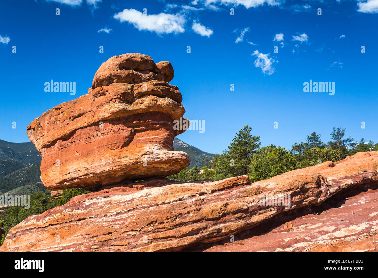 Balanced Rock in the Garden of the Gods National Natural Landmark near ...