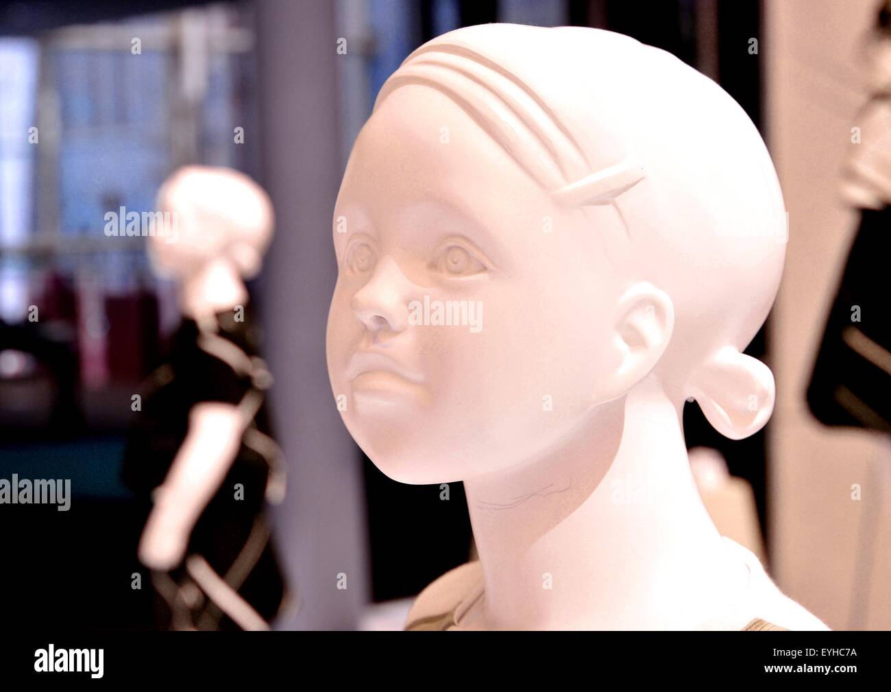 Abstract detail of child mannequin Stock Photo - Alamy