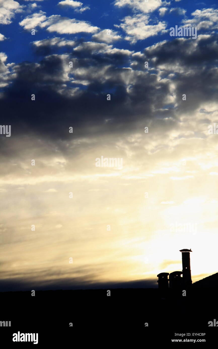 Sunrice from my window. FVG Stock Photo - Alamy