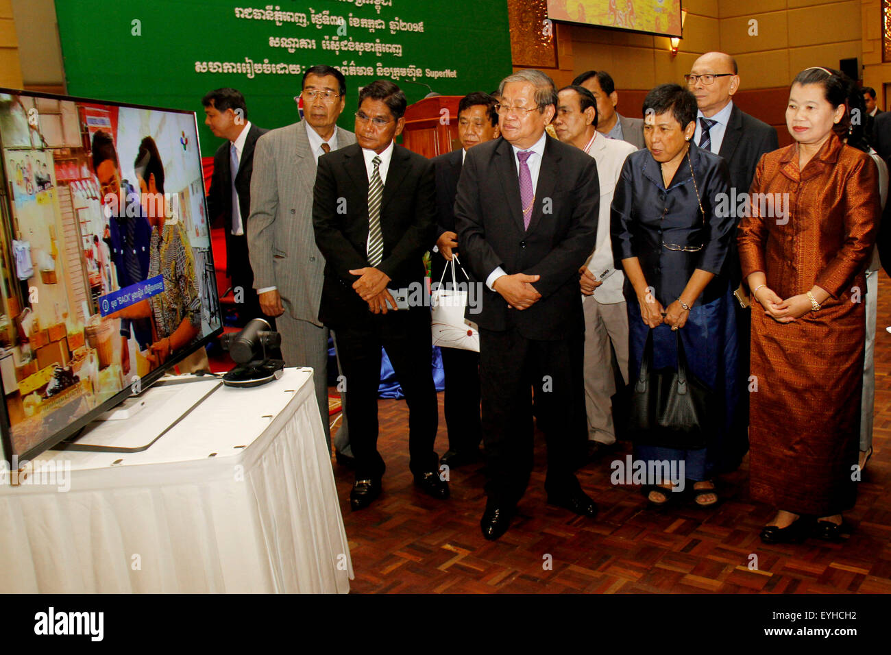 Phnom Penh, Cambodia. 30th July, 2015. Cambodian Deputy Prime Minister ...