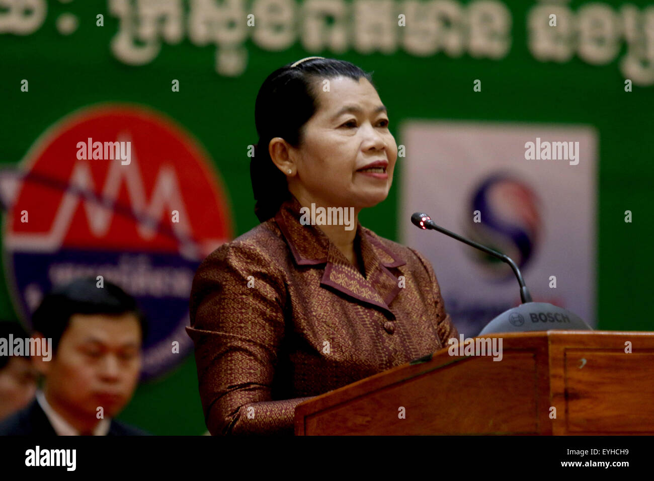 Phnom Penh, Cambodia. 30th July, 2015. Cambodian Deputy Prime Minister ...