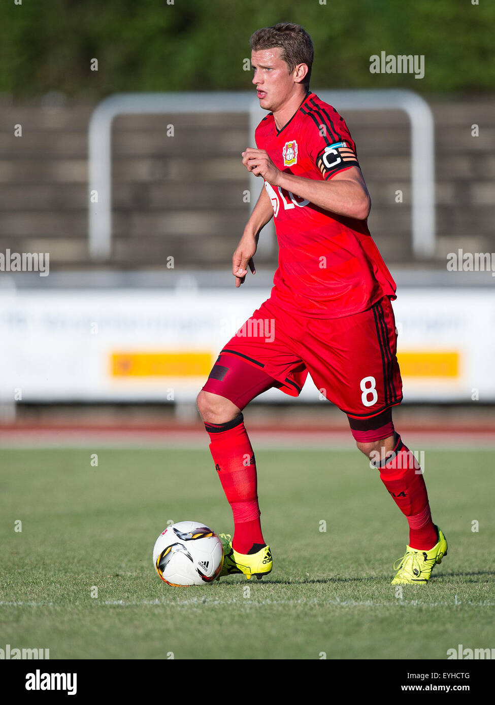Leverkusen's Lars Bender in action during the soccer friendly match ...
