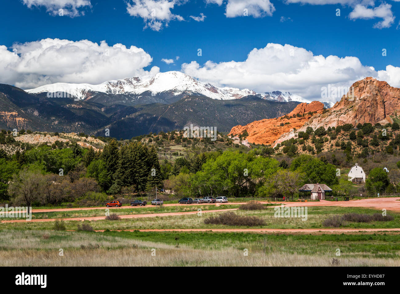 The rock formations of Garden of the Gods National Natural Landmark and ...