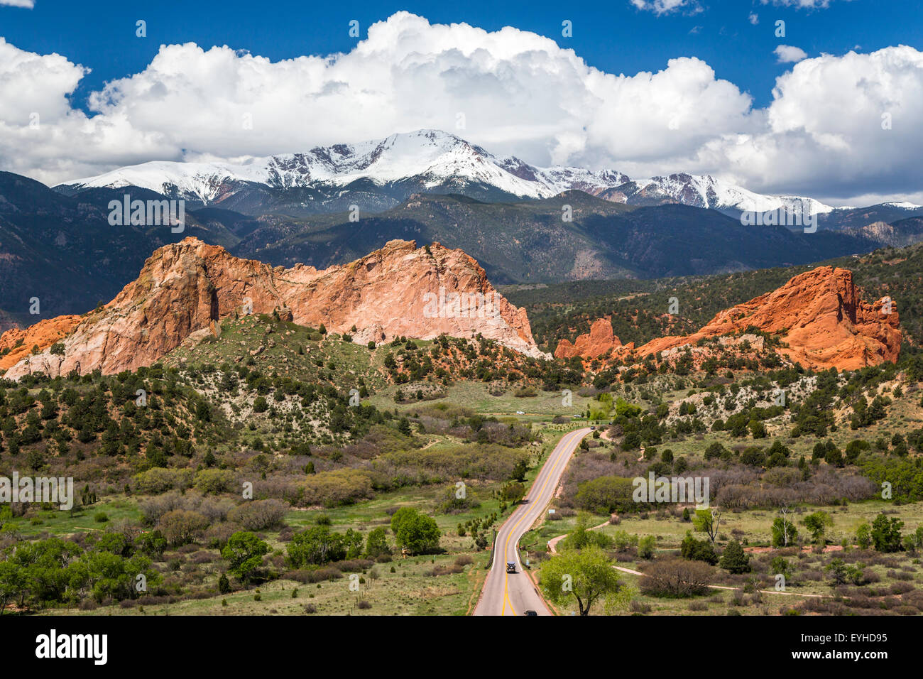 The rock formations of Garden of the Gods National Natural Landmark and ...