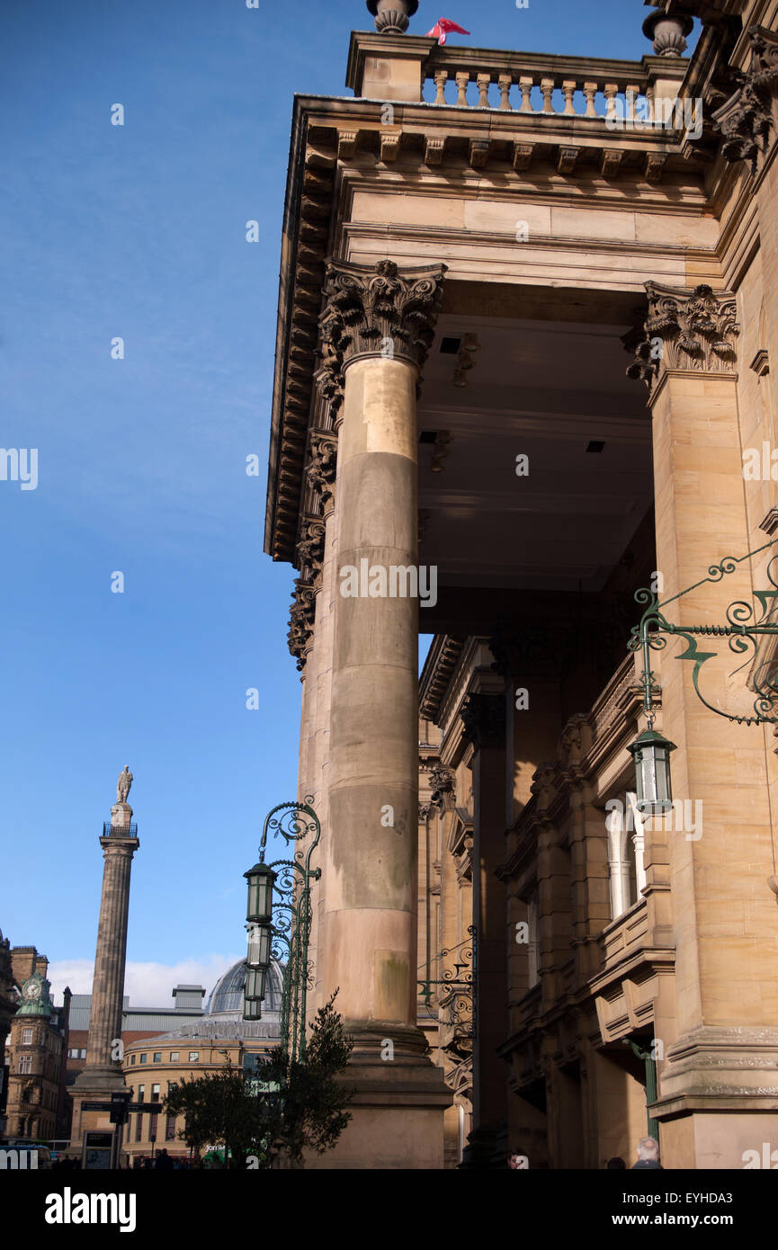 Grey's monument and Theatre Royal, Grainger Town, Newcastle-upon-Tyne ...