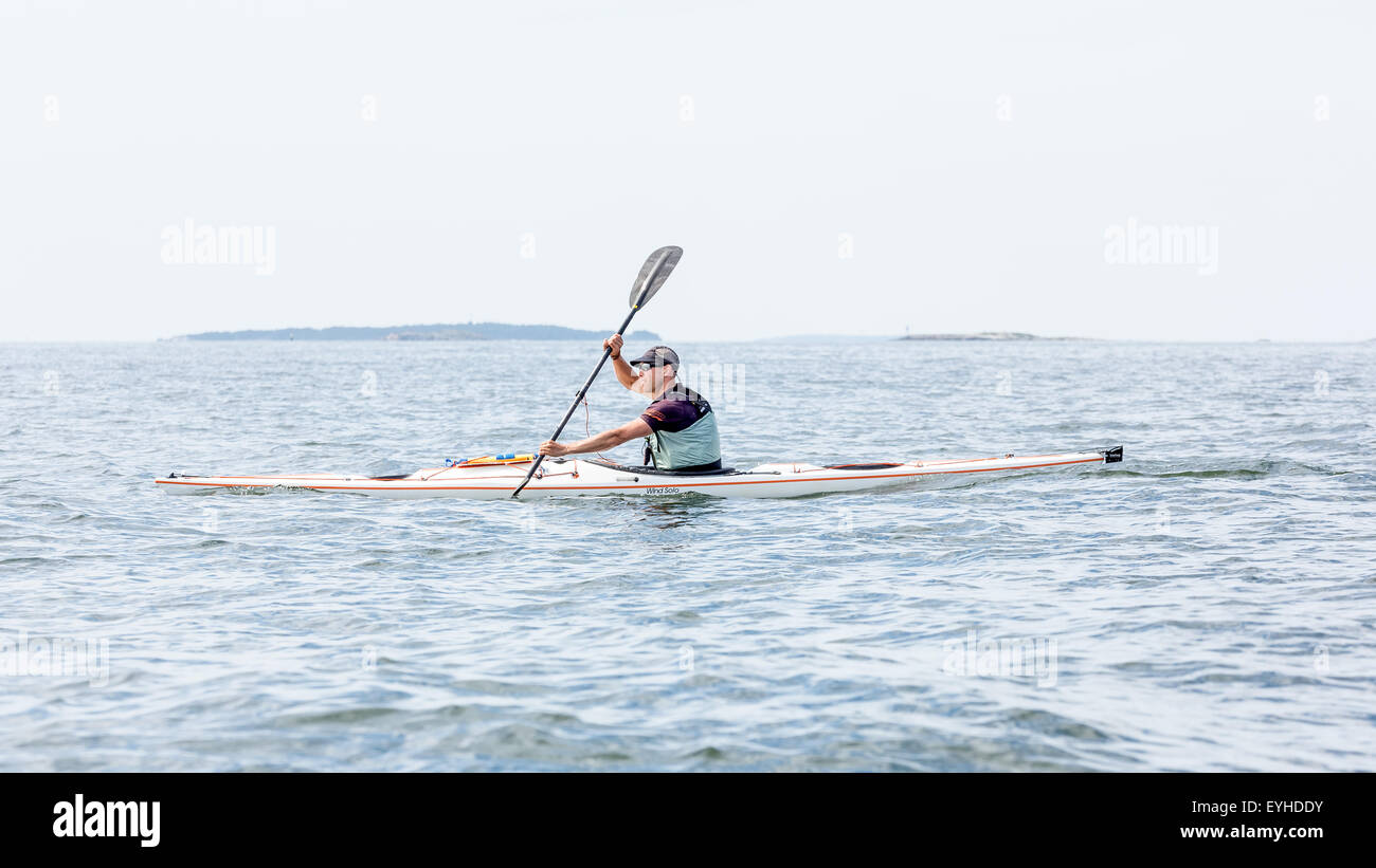 Kayaking at Sipoo archipelago, Finland, Europe, EU Stock Photo - Alamy