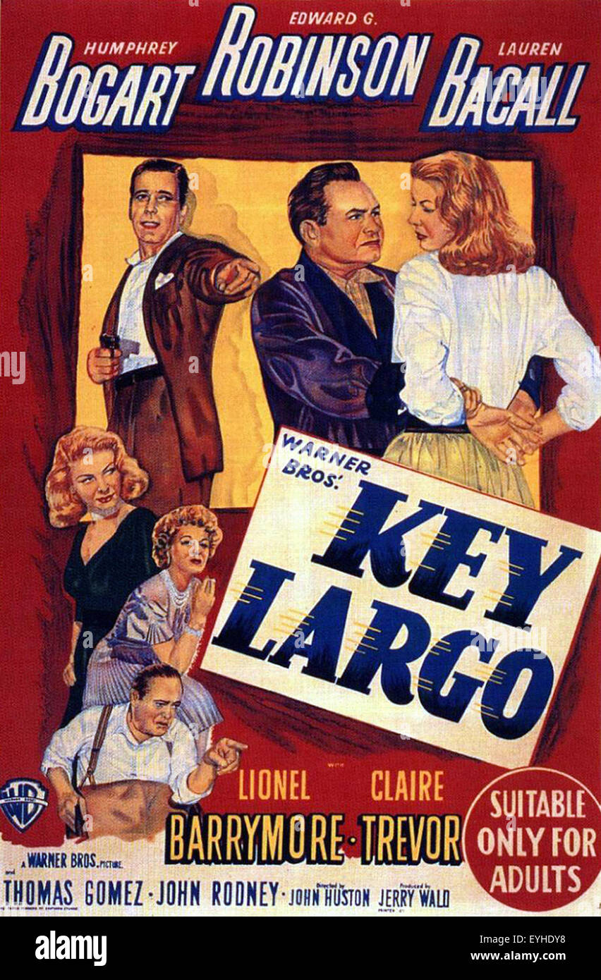 Key Largo - Movie Poster Stock Photo - Alamy