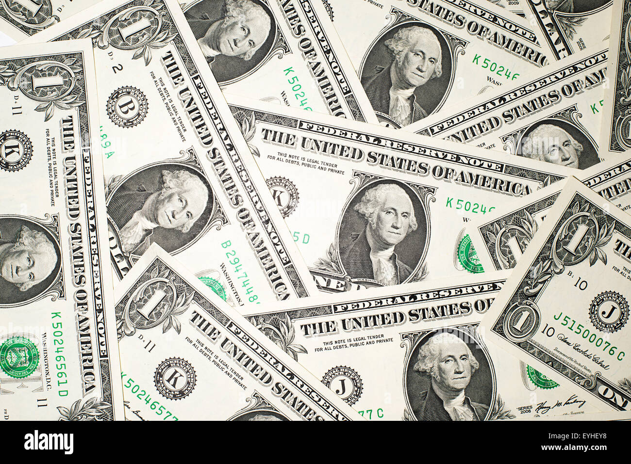 A lot of banknotes 1 US dollars Stock Photo - Alamy