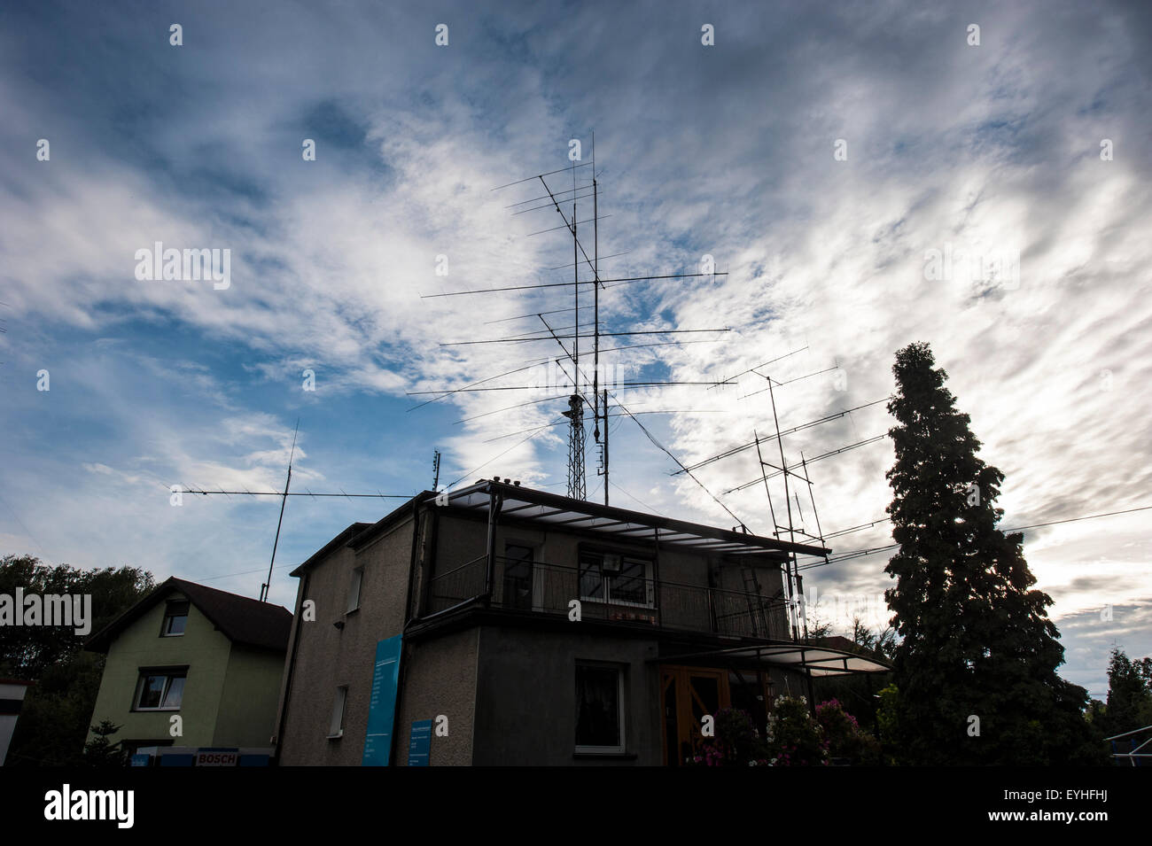 Amateur Radio station in southern Poland Stock Photo - Alamy