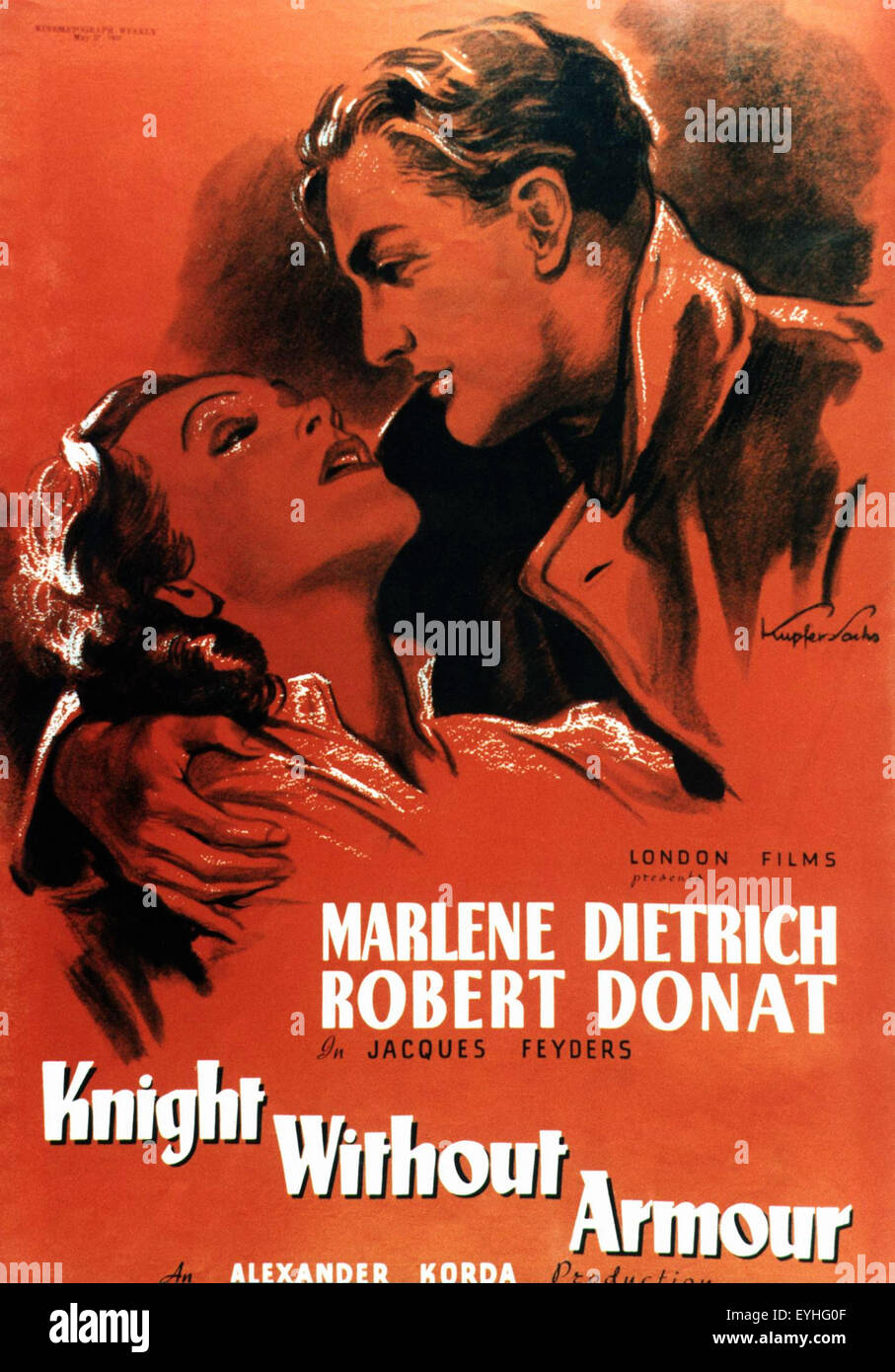 Knight Without Armor - Movie Poster Stock Photo - Alamy