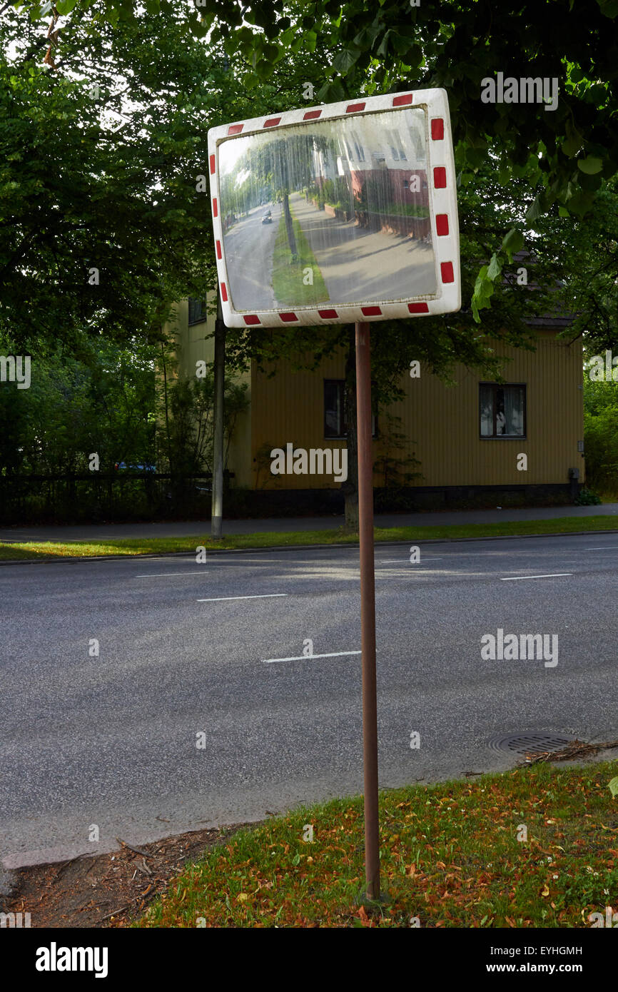 Street corner mirror hi-res stock photography and images - Alamy