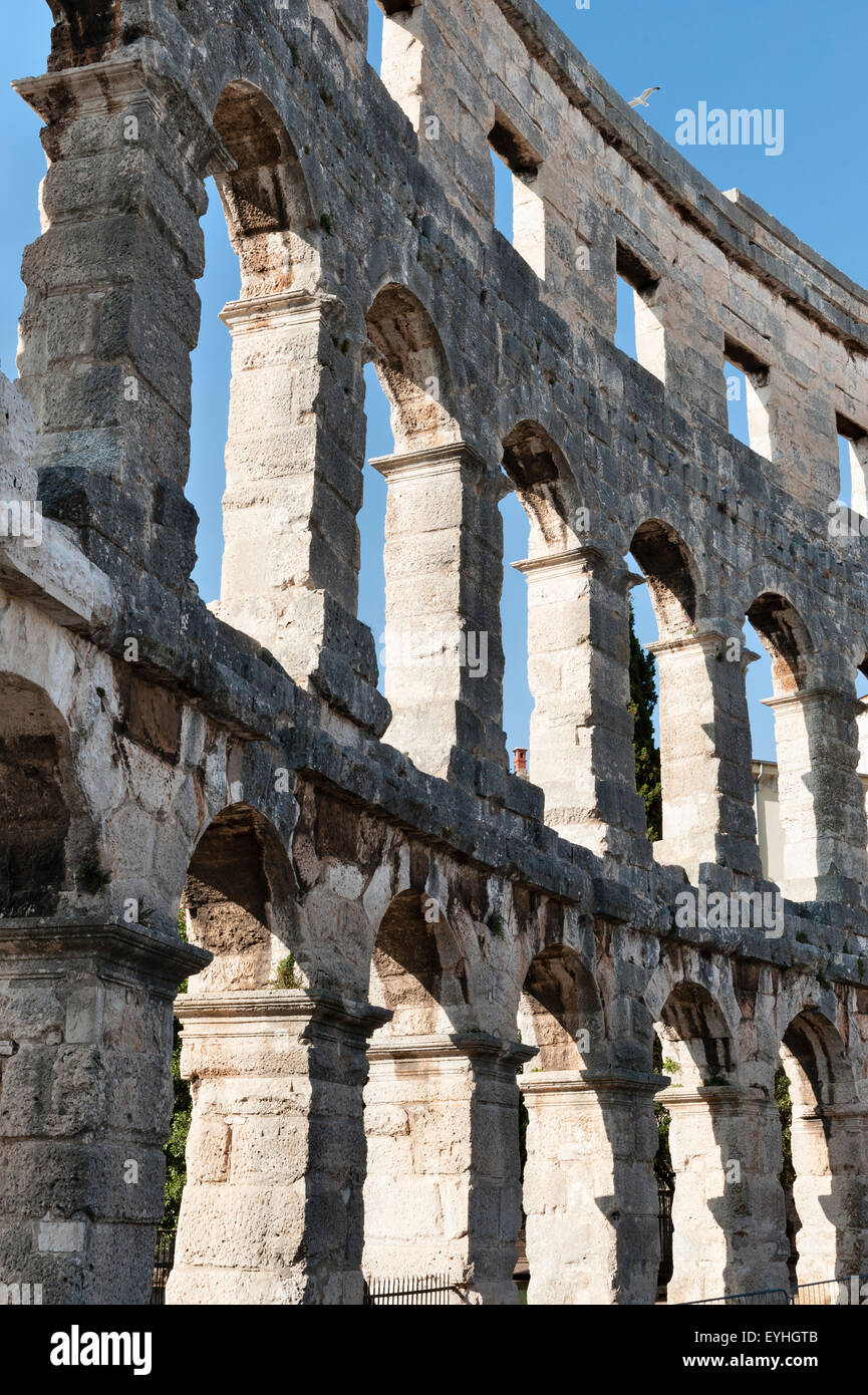 Pula, Istria, Croatia. The Pula Arena, a Roman amphitheatre built ...