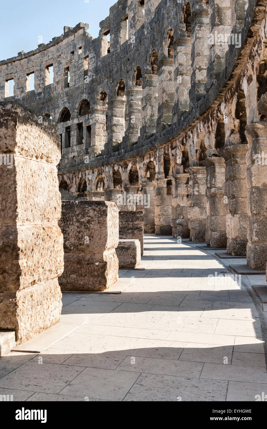Pula, Istria, Croatia. The Pula Arena, a Roman amphitheatre built ...