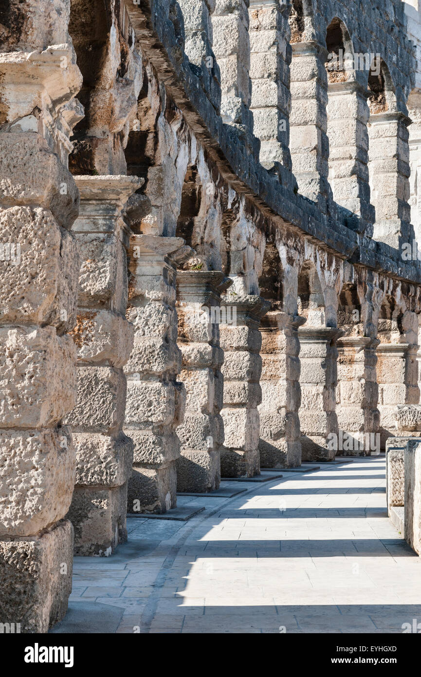 Pula, Istria, Croatia. The Pula Arena, a Roman amphitheatre built ...