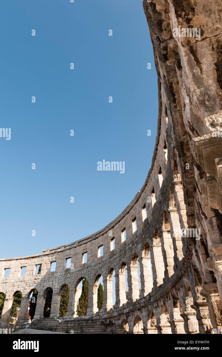 Pula, Istria, Croatia. The Pula Arena, a Roman amphitheatre built ...