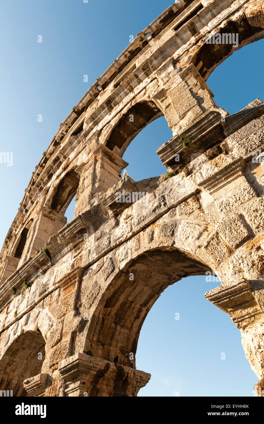 Pula, Istria, Croatia. The Pula Arena, a Roman amphitheatre built ...