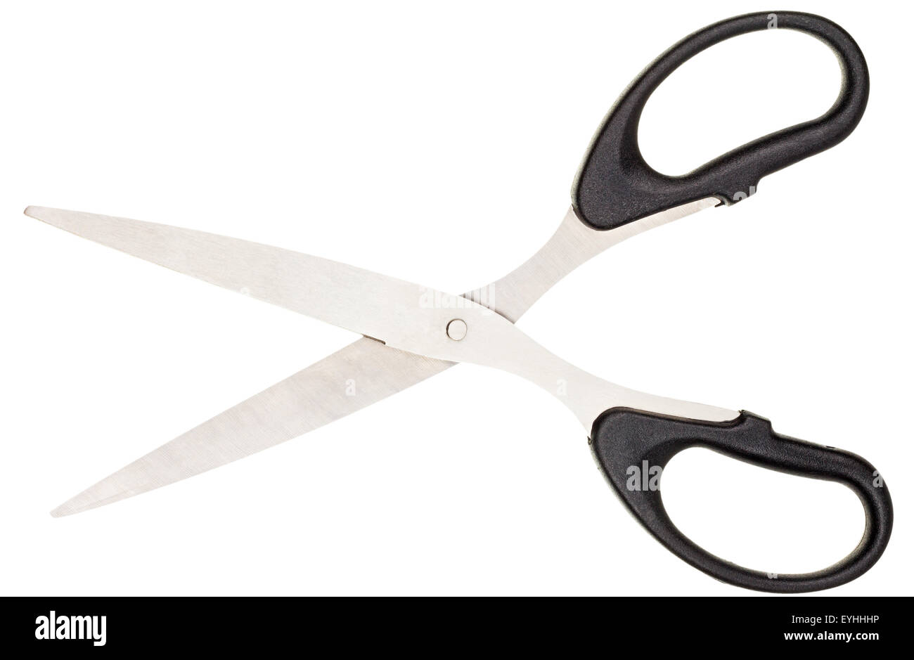 the black scissors isolated on white background Stock Photo - Alamy