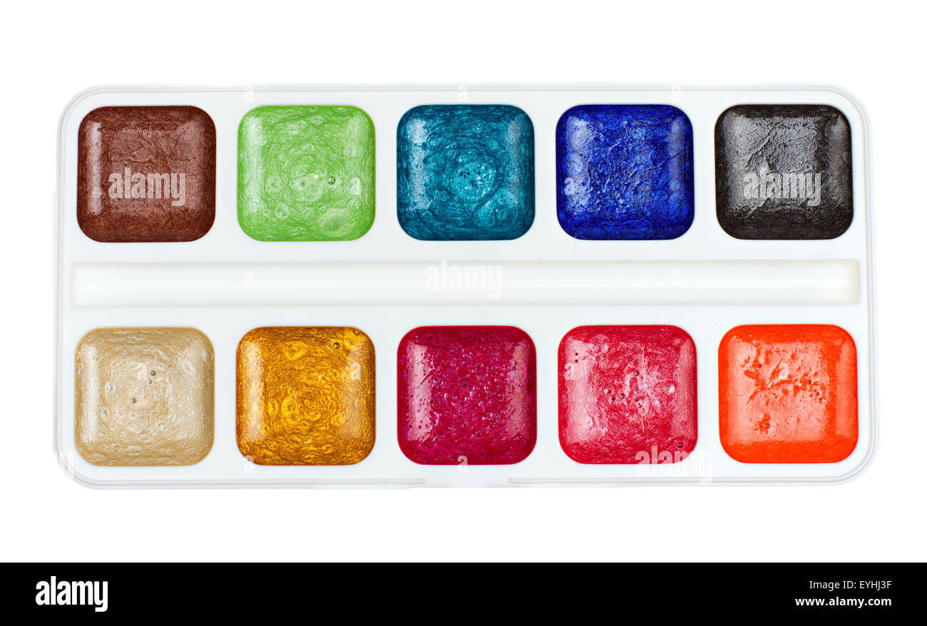 the pearlescent paint isolated on white background Stock Photo - Alamy