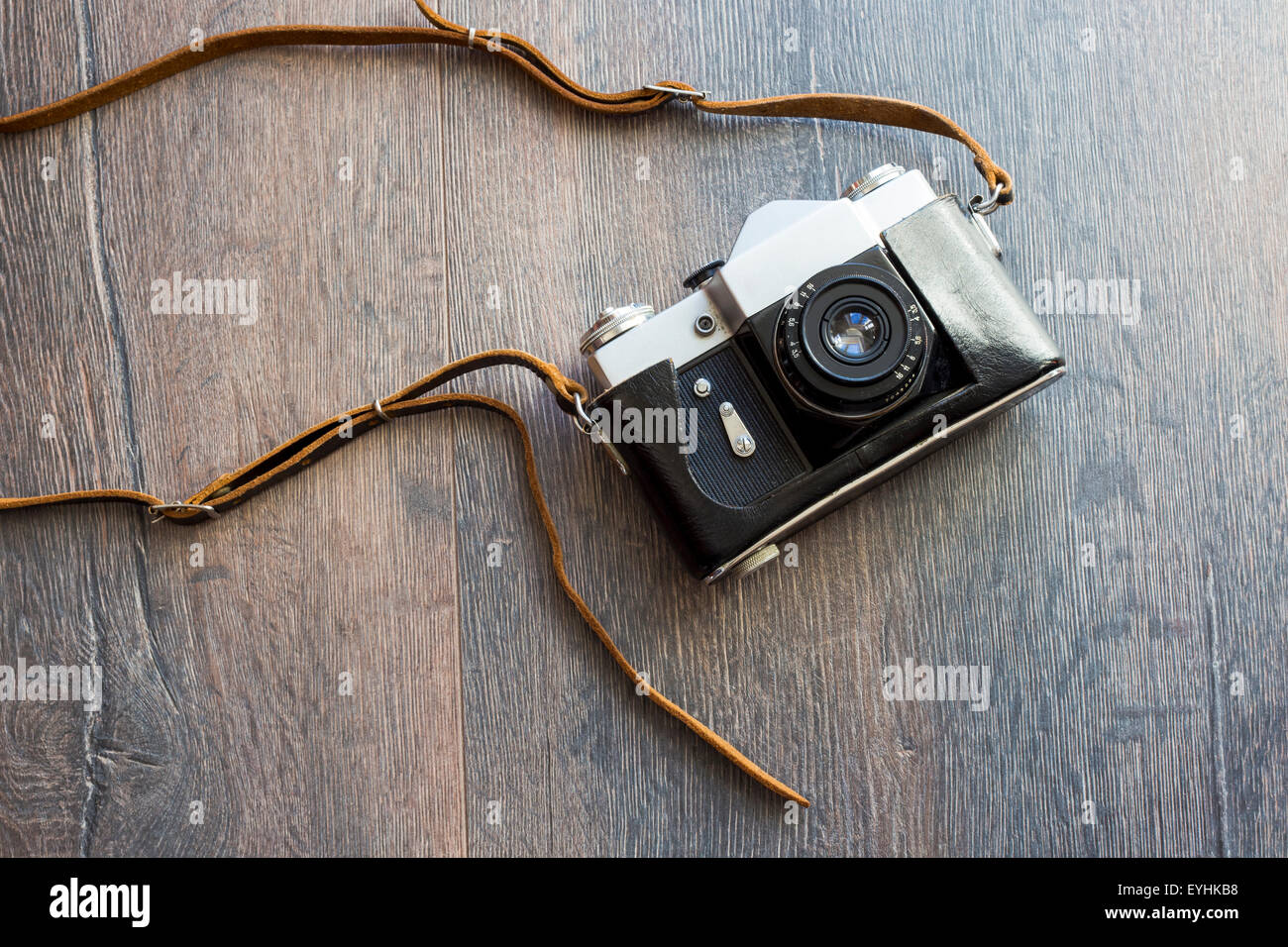 top view of retro camera Stock Photo - Alamy