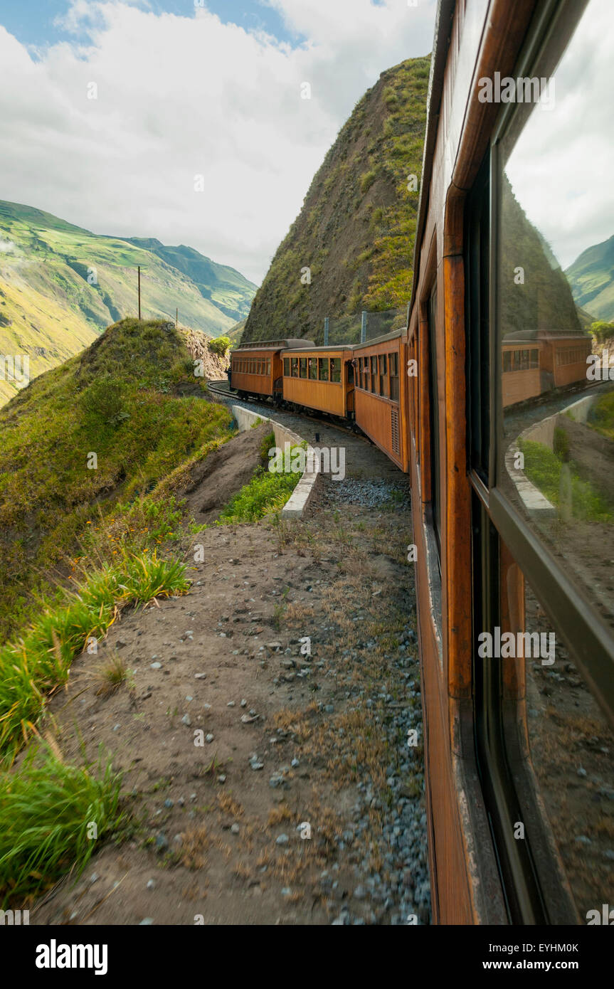 Devil's Nose Train, Alausi to Sibambe, near Riobamba, Ecuador Stock ...