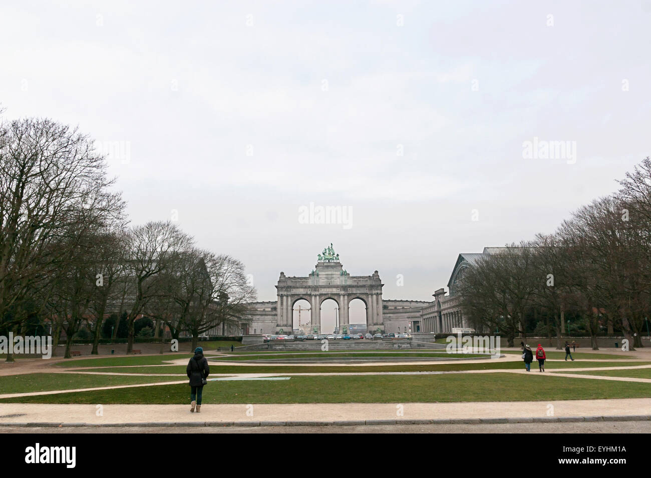 Cinquantenaire park, Brussels Stock Photo - Alamy