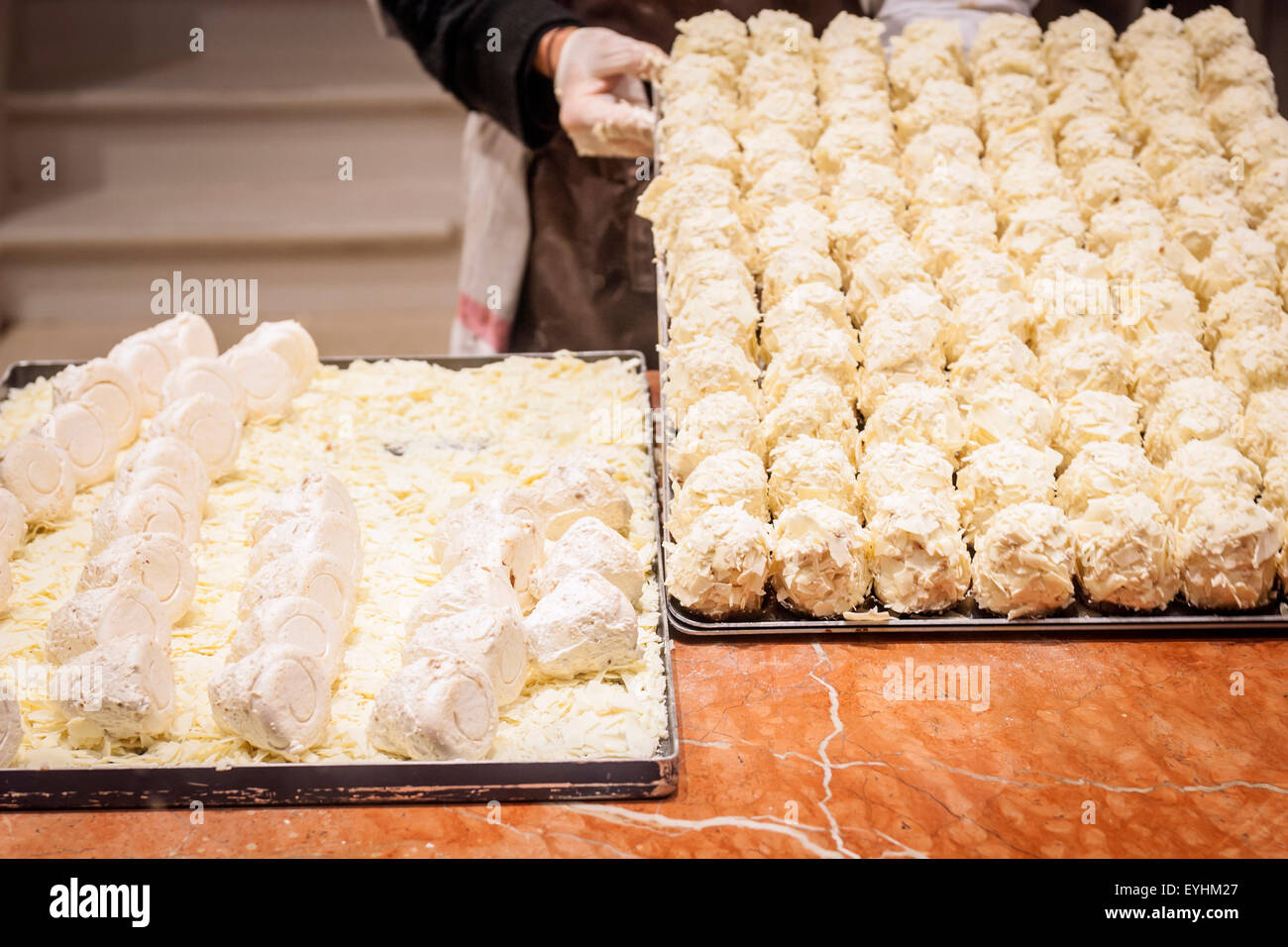 Chocolate and sweet handmade factory Stock Photo - Alamy