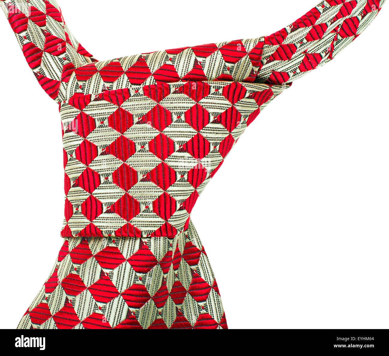 the red tie knot isolated on white background Stock Photo - Alamy