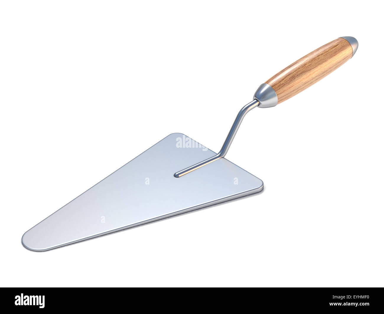 Plastering trowel. 3D render illustration isolated white background ...