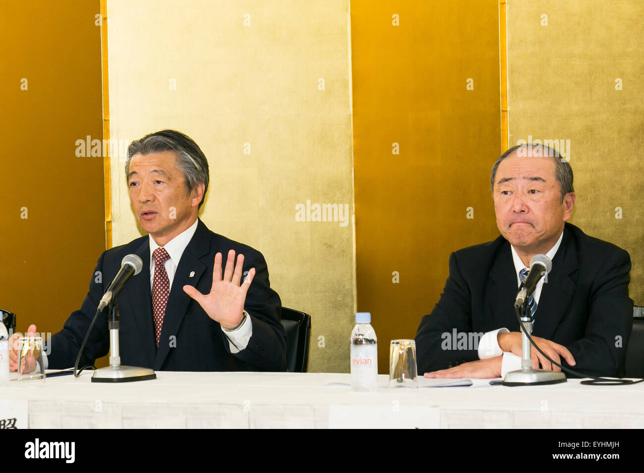 (L to R) Tsuyoshi Kameoka Representative Director, President, Group CEO ...