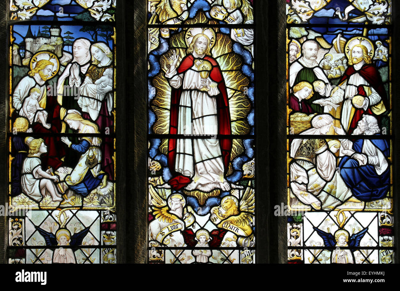 Church of St Seiriol, Penmon, Anglesey Stained Glass Window in east ...