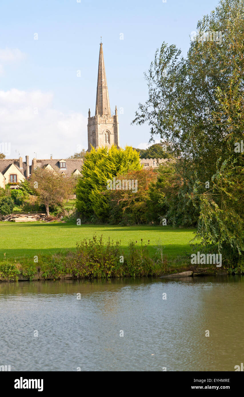 St Lawrence Church, Lechlade on Thames, Gloucestershire, England, UK ...