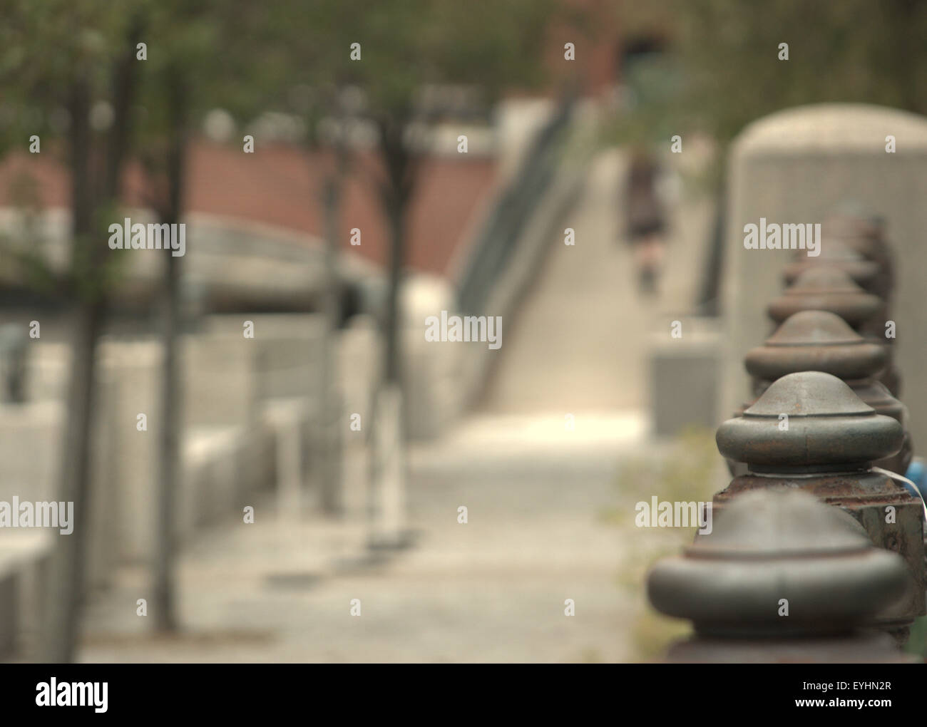 Sidewalk railing hi-res stock photography and images - Alamy