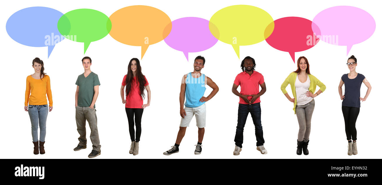 Smiling multicultural multi ethnic international group of young people ...