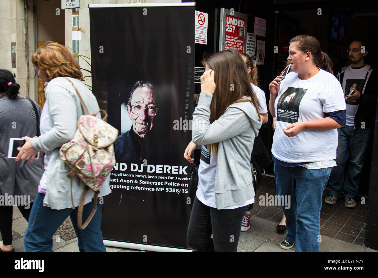 Bristol, UK. 30th July, 2015. Concerned family and friends met at Pranj ...