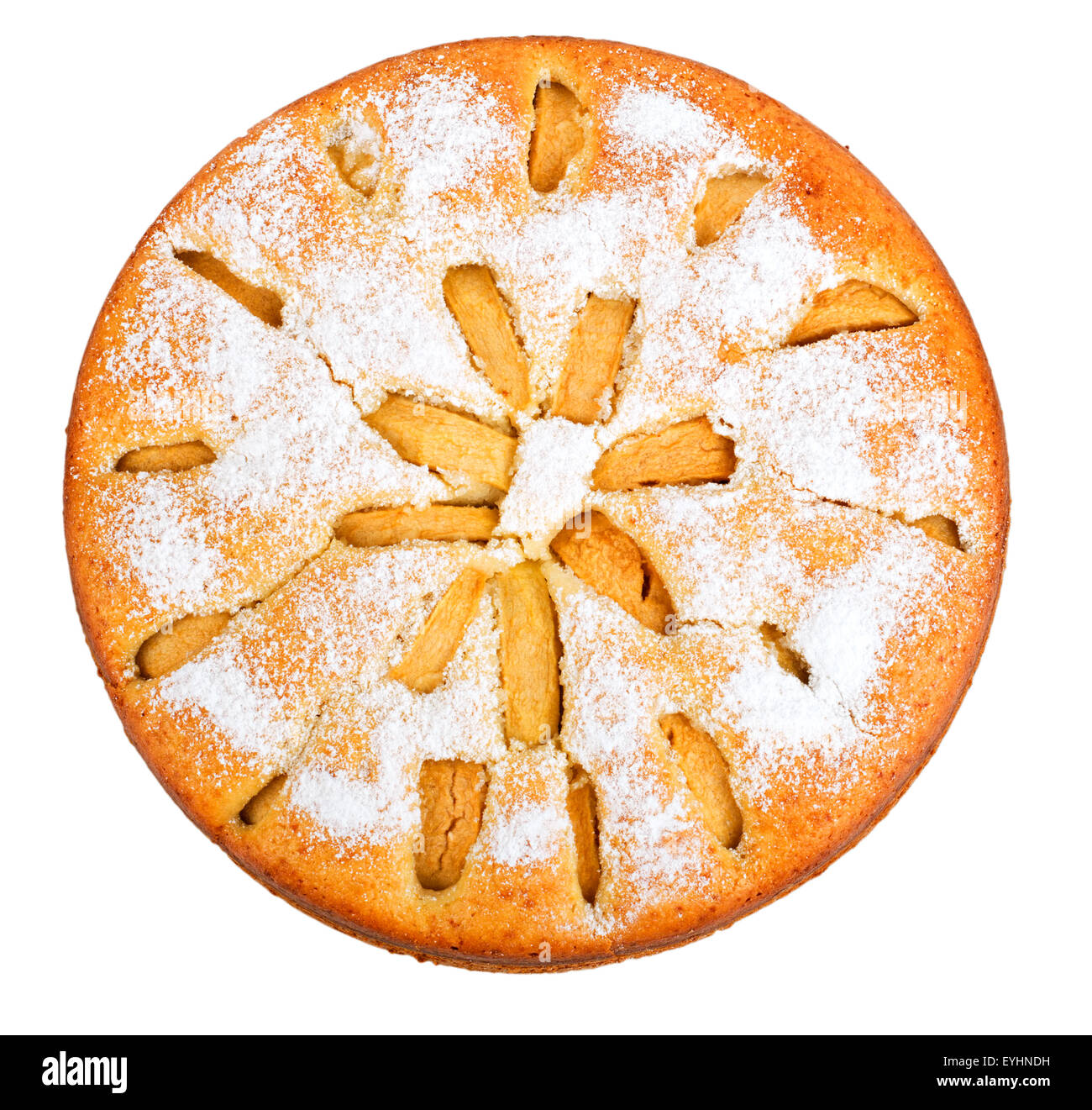 the Apple pie isolated on white background Stock Photo - Alamy