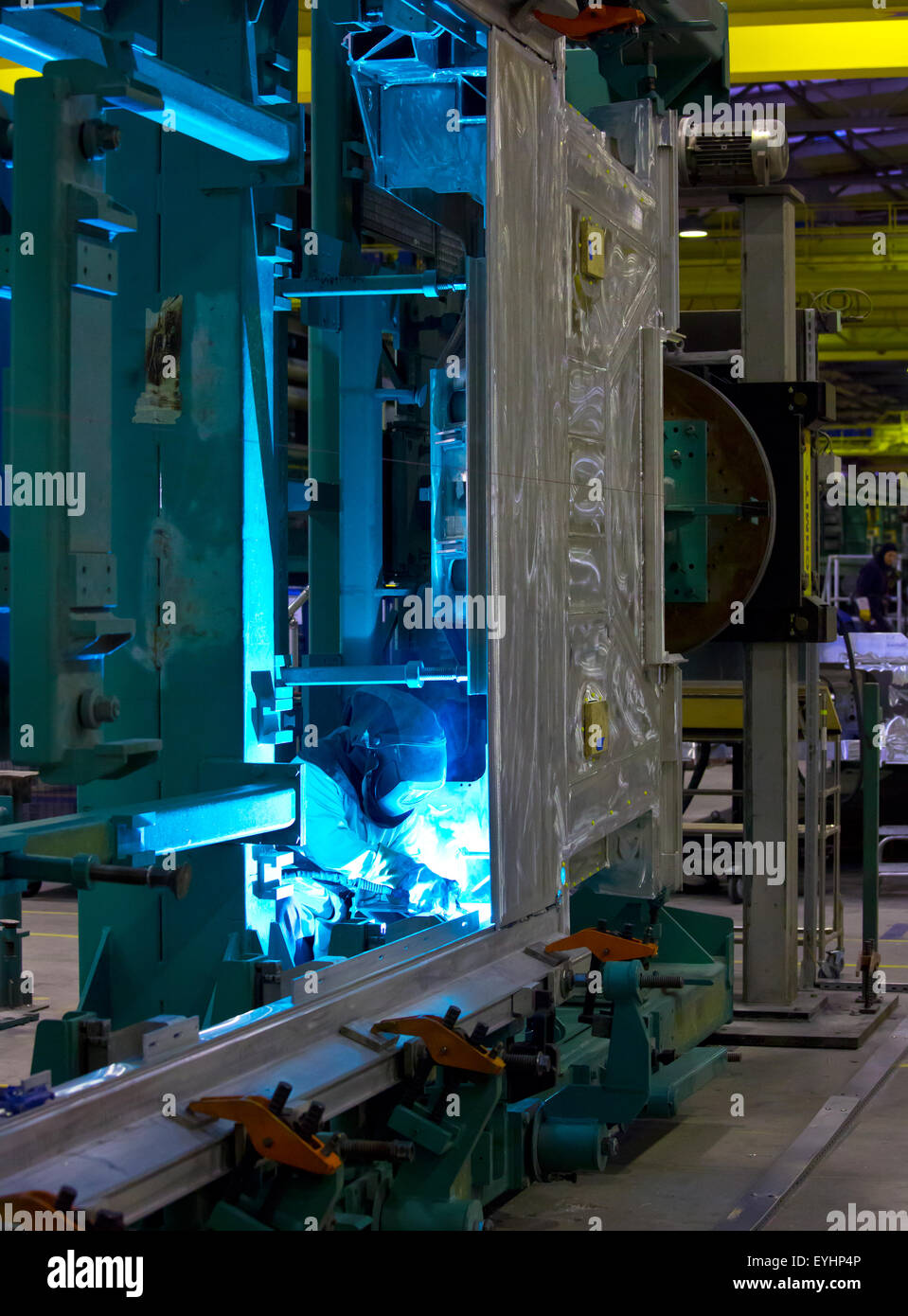 Krefeld, Germany, in Wagenbau Siemens rail vehicle factory Stock Photo ...