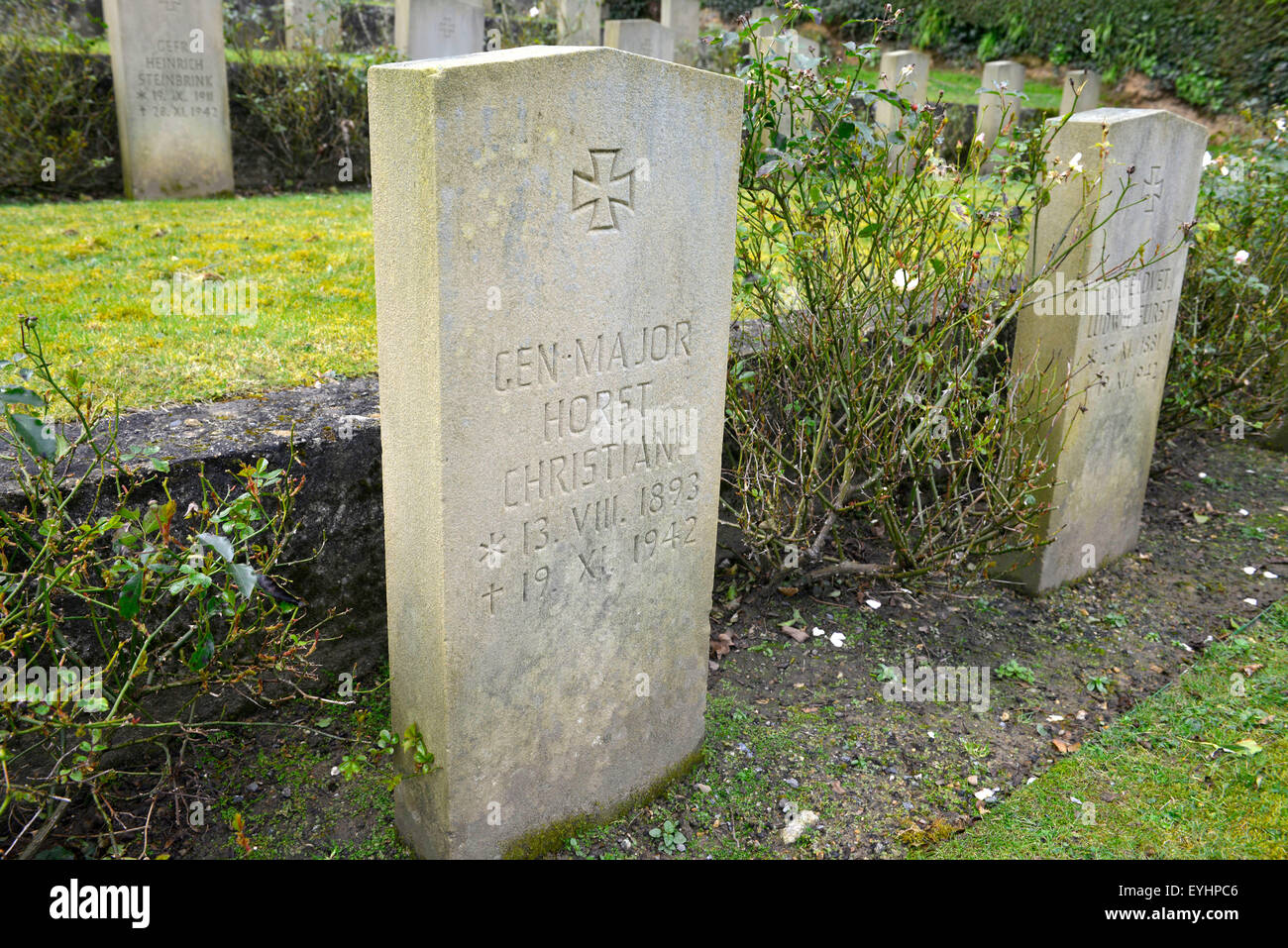 German Military Cemetery, Fort George, Guernsey, The Channel Islands ...