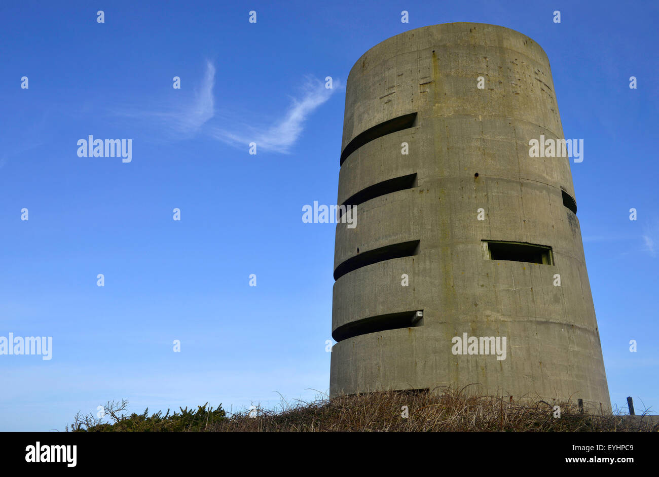 Fort Saumarez, Martello tower with German World War II Observation ...
