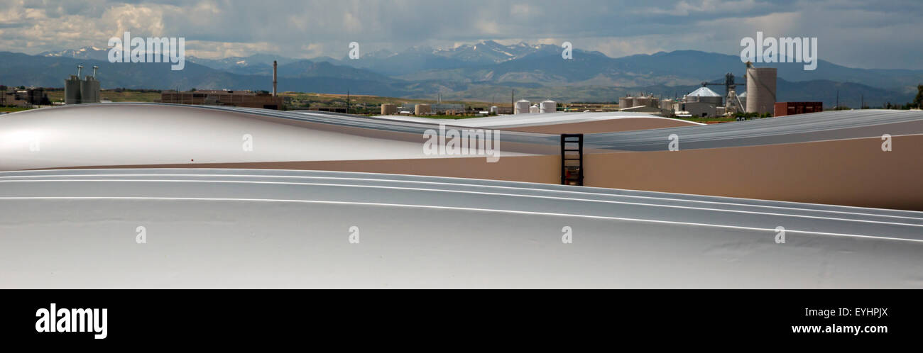 Windsor, Colorado - Wind turbine blades stored outside the Vestas Wind ...