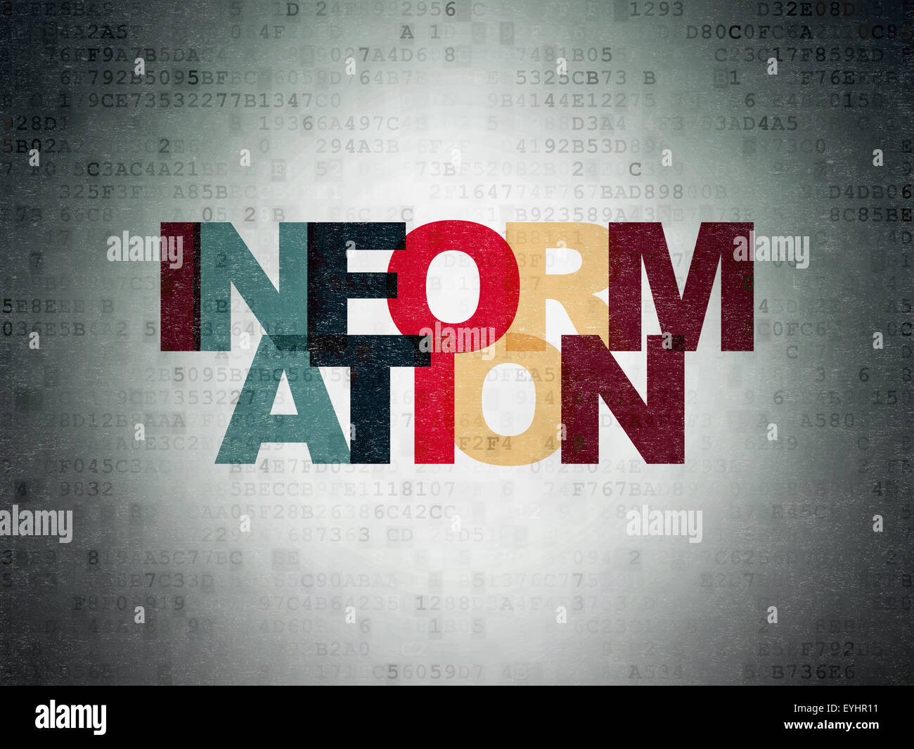 Information concept: Information on Digital Paper background Stock ...