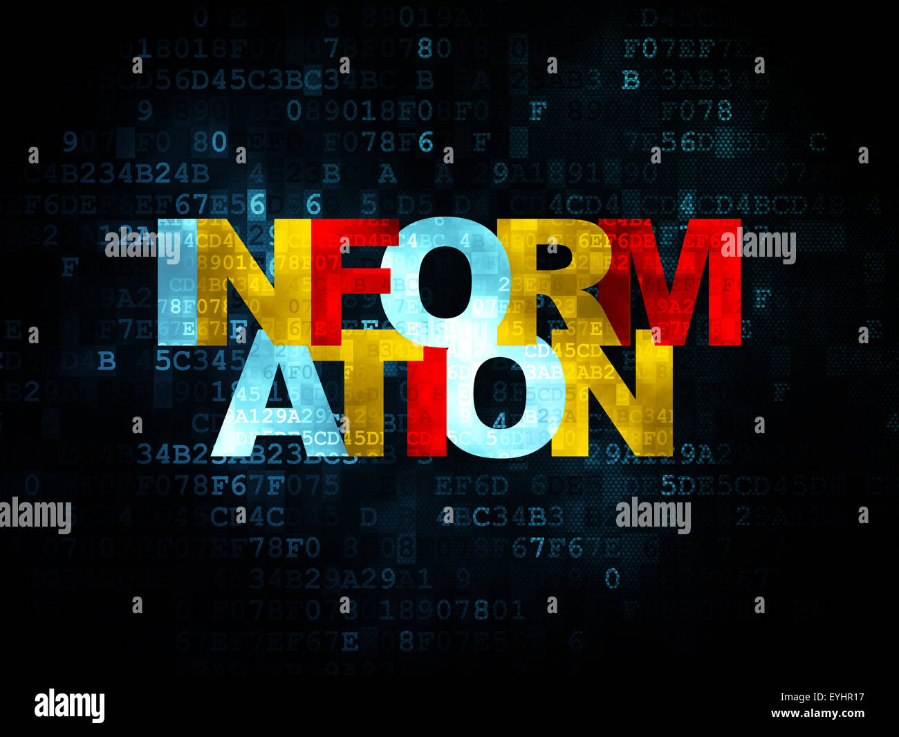 Data concept: Information on Digital background Stock Photo - Alamy