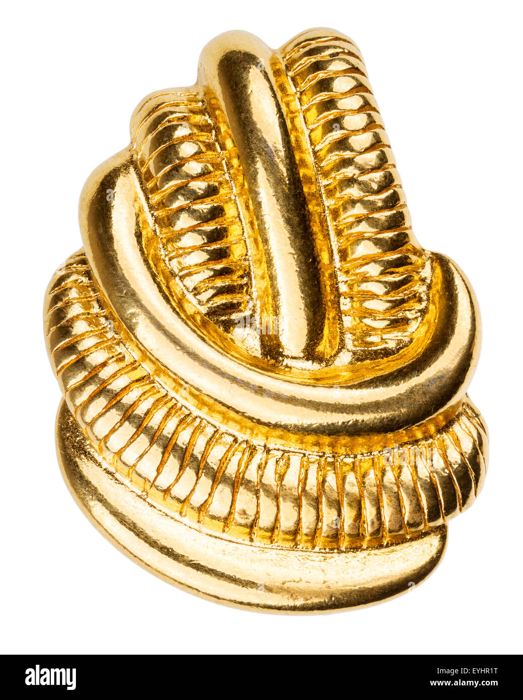 Old gold brooch isolated on white background Stock Photo - Alamy