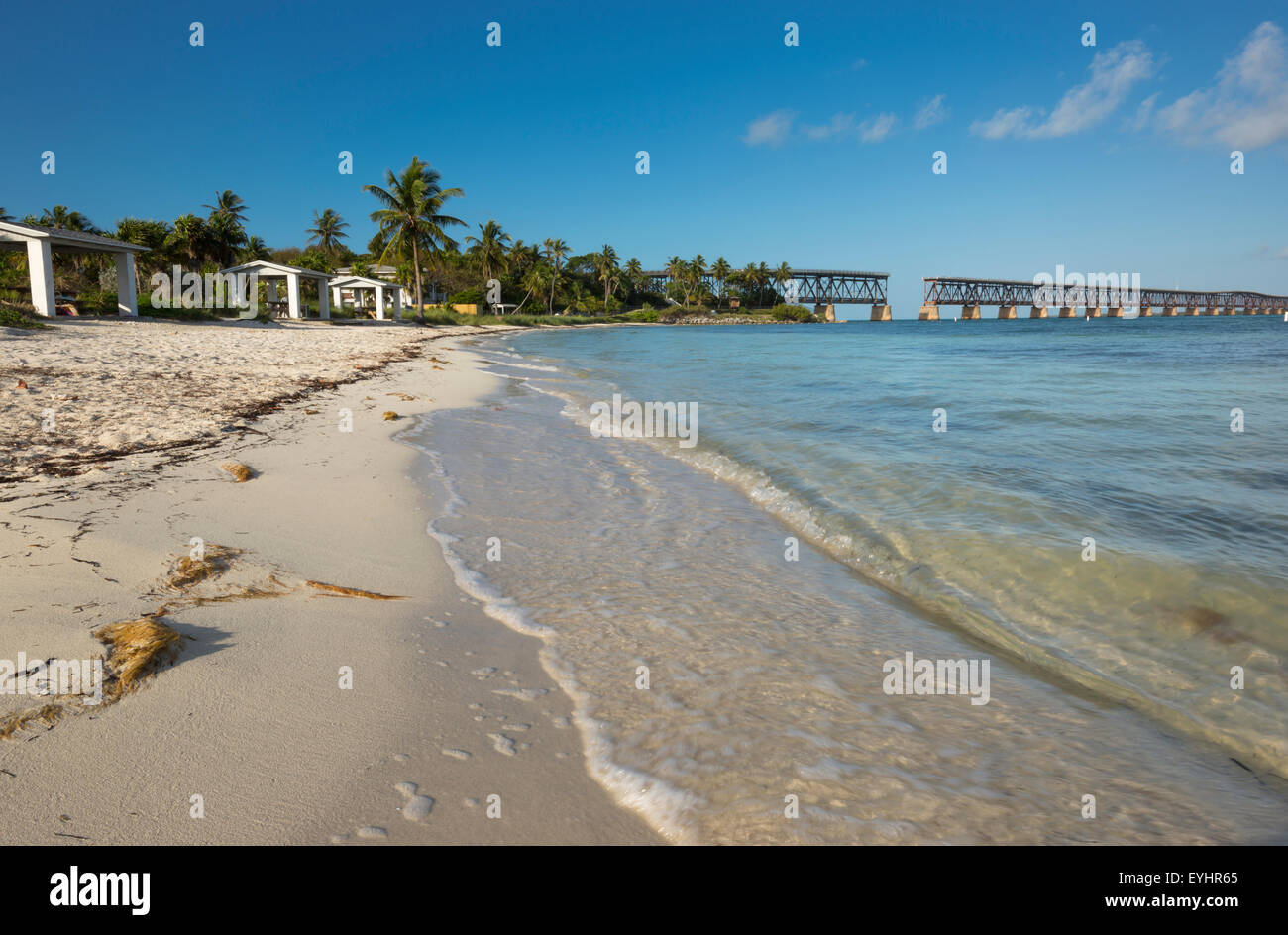 OLD RAILWAY BRIDGE CALUSA BEACH BAHIA HONDA STATE PARK BAHIA HONDA KEY ...