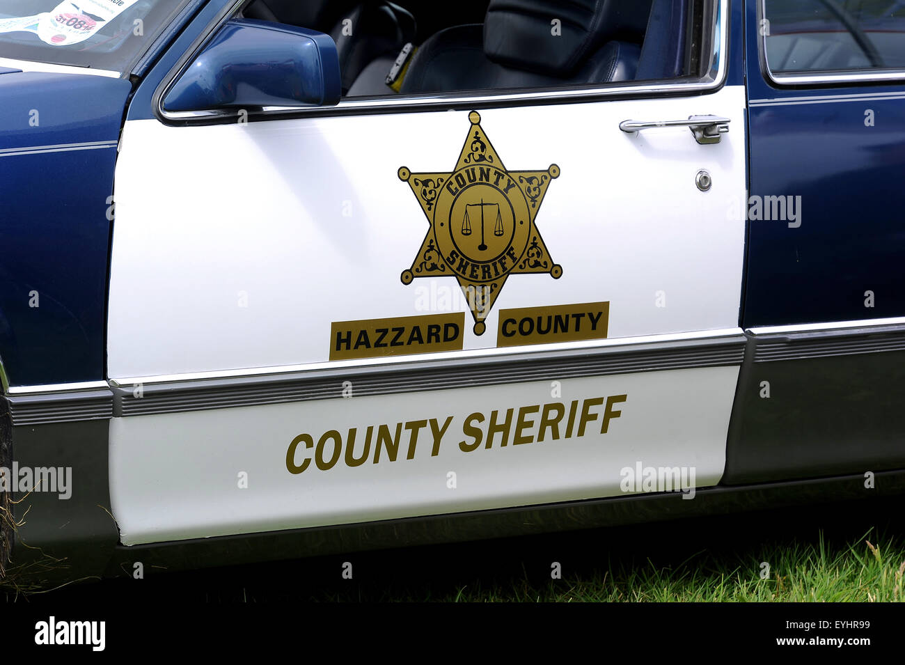 County Sheriff car door sign, Hazzard County, USA Stock Photo - Alamy