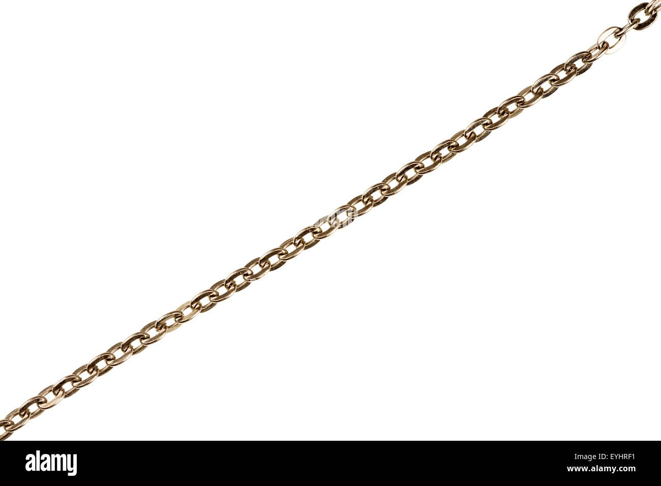 Old silver chain detail isolated on white background Stock Photo - Alamy