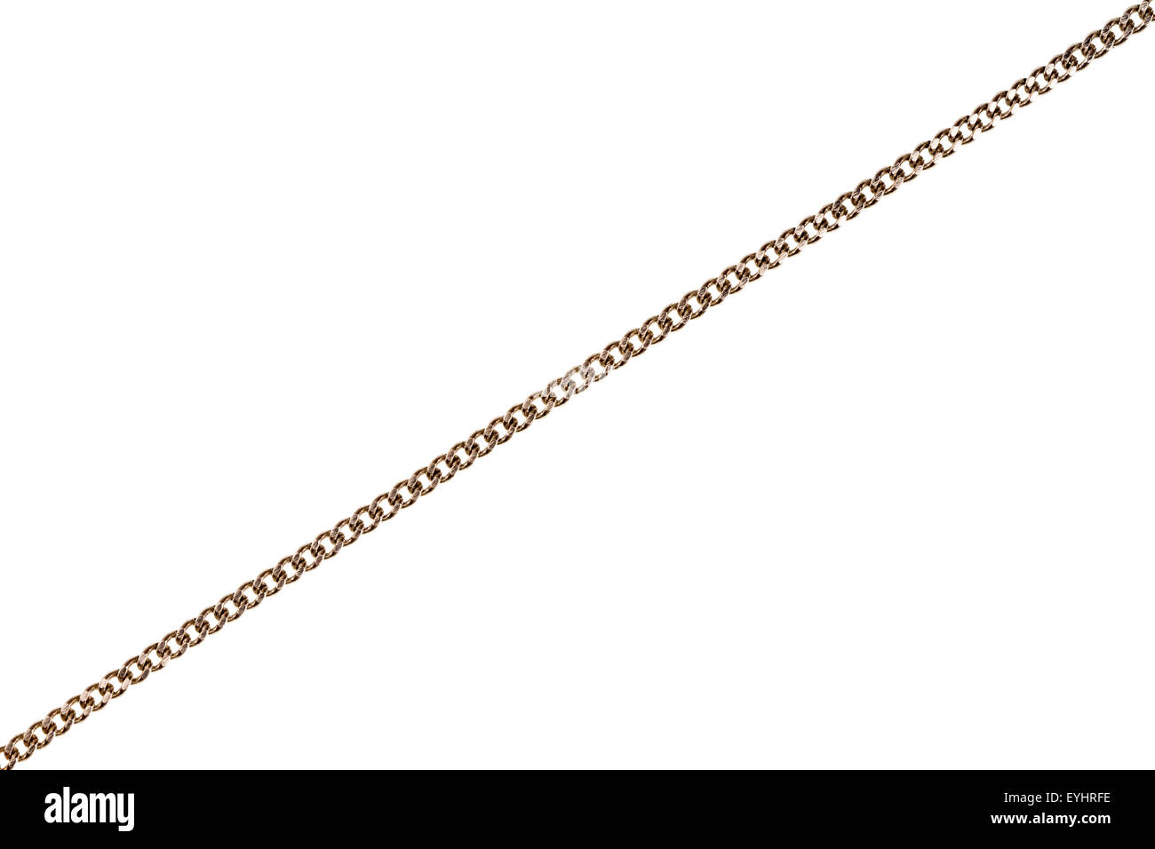 Old silver chain detail isolated on white background Stock Photo - Alamy